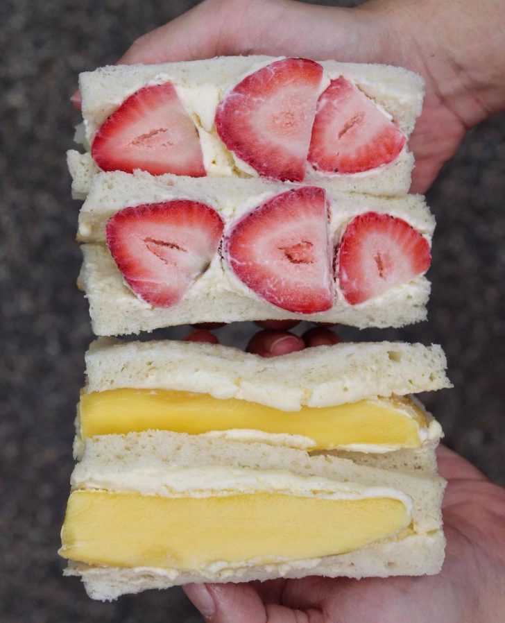 Japanese-Inspired Strawberry and Mango Sandwiches For Delivery! - Shout