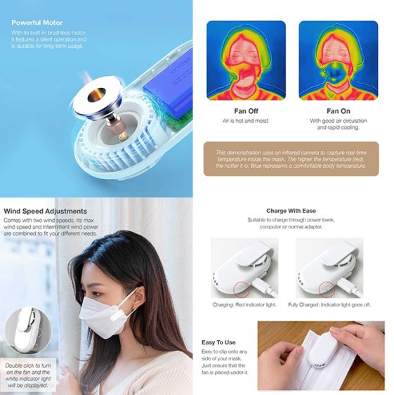Keep Cool With This Rechargeable Mini Fan For Face Masks - Shout