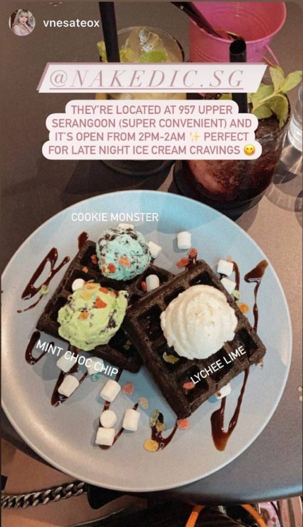 New Charcoal Waffles & Ice Cream Cafe @ Kovan Opens Till 2am Daily! - Shout