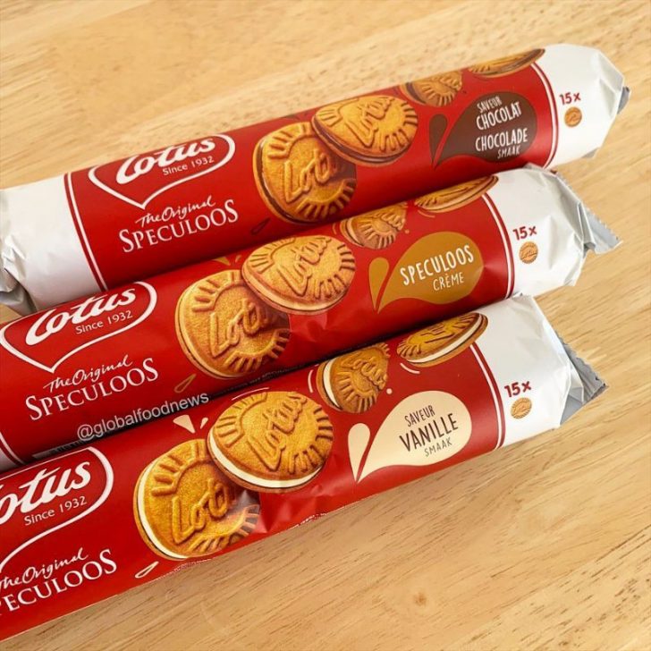 NEW Lotus Biscoff Sandwich Biscuits in Vanilla, Speculoos and Chocolate ...
