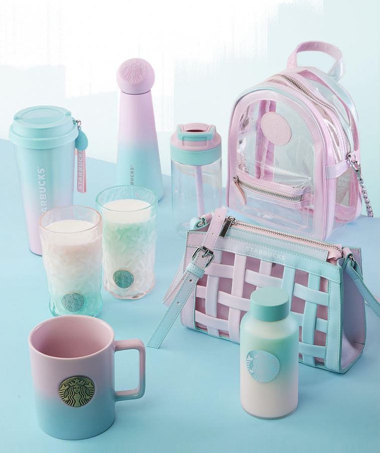 NEW Pink-Green Gradient Starbucks Merchandise For Preorder in Singapore ...