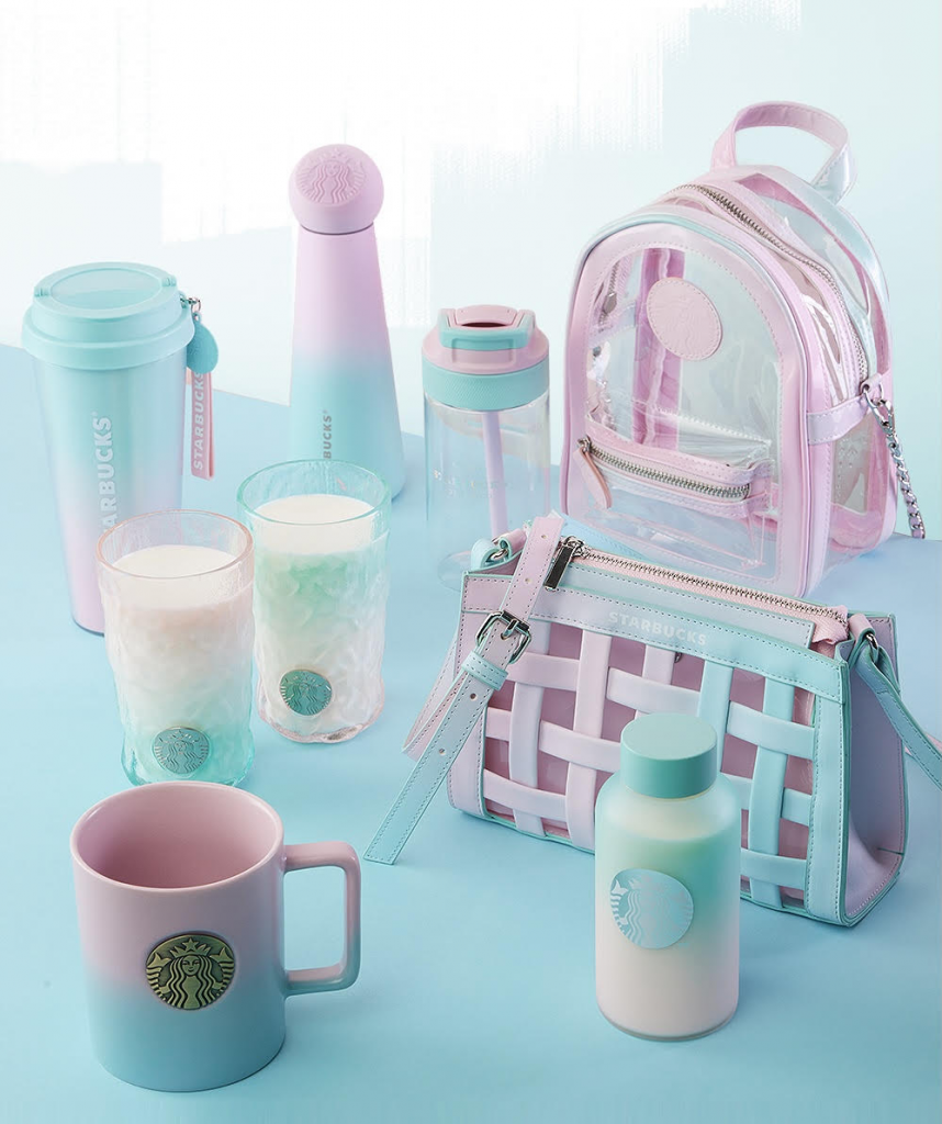 NEW Pink-Green Gradient Starbucks Merchandise For Preorder in Singapore ...