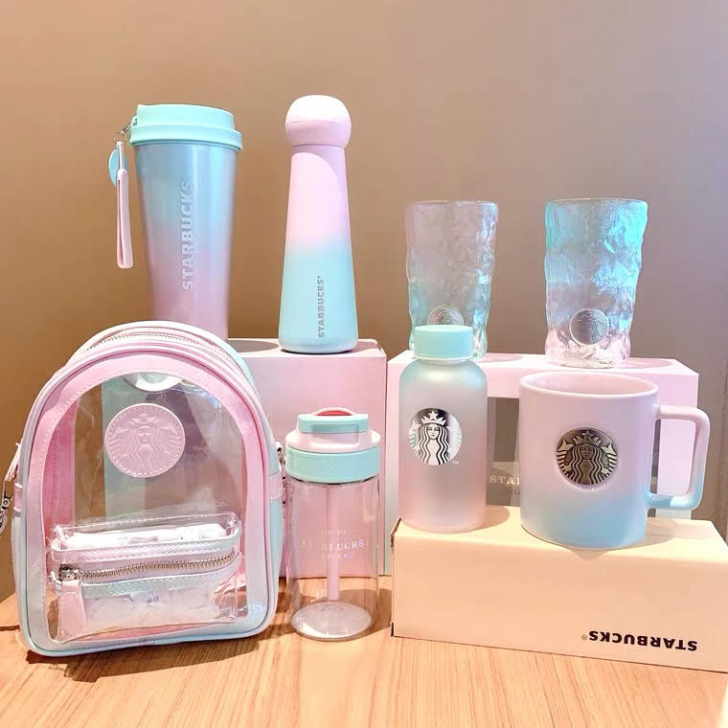 NEW Pink-Green Gradient Starbucks Merchandise For Preorder in Singapore ...