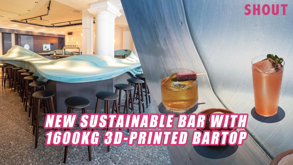 NEW SUSTAINABLE BAR WITH UNIQUE 3D-PRINTED BAR TABLE - Shout