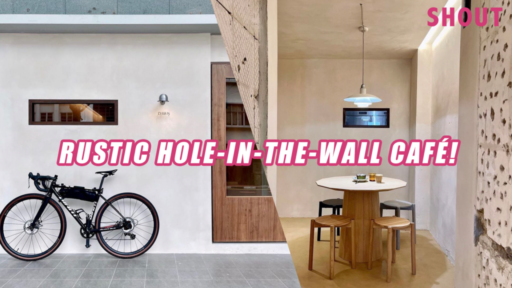 HOLE-IN-THE-WALL RUSTIC CAFÉ WITH RAW, DISTRESSED WALLS & TABLES - Shout