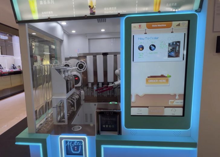 FULLY AUTOMATED VENDING MACHINE THAT MAKES BUBBLE TEA IN SINGAPORE - Shout
