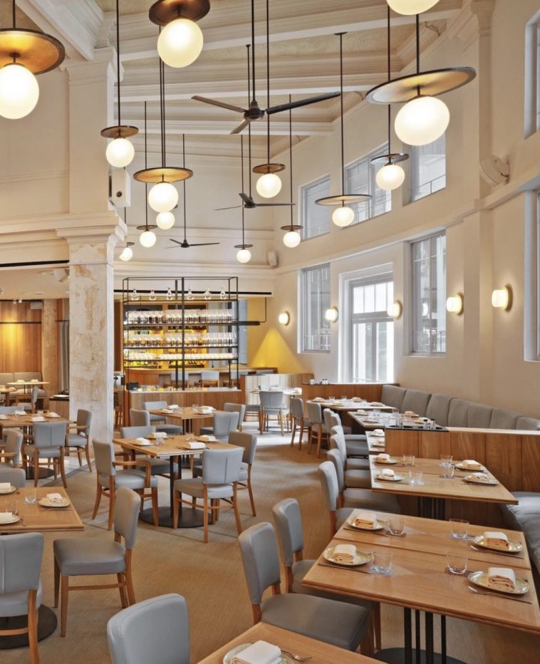 MODERN CALI-INSPIRED RESTAURANT HAS AN OPEN WOODFIRE GRILL CENTERPIECE ...