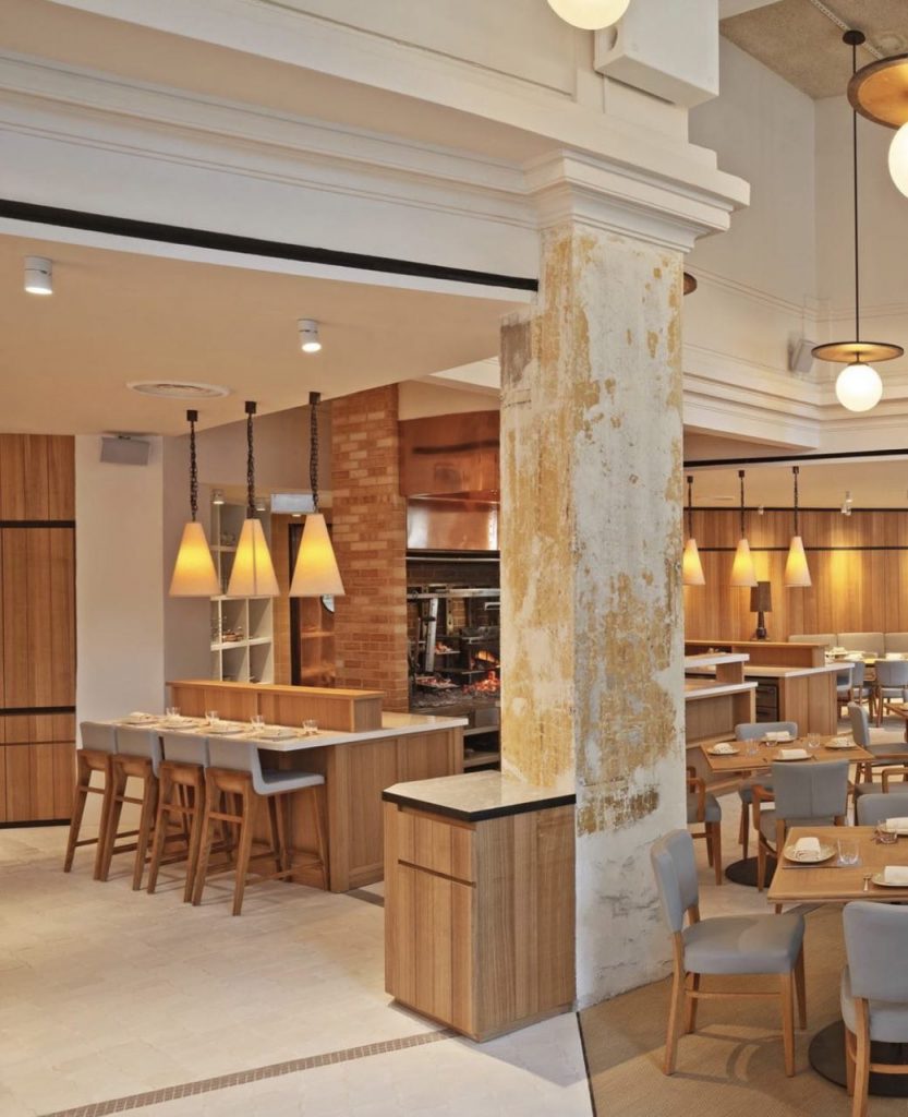 MODERN CALI-INSPIRED RESTAURANT HAS AN OPEN WOODFIRE GRILL CENTERPIECE ...