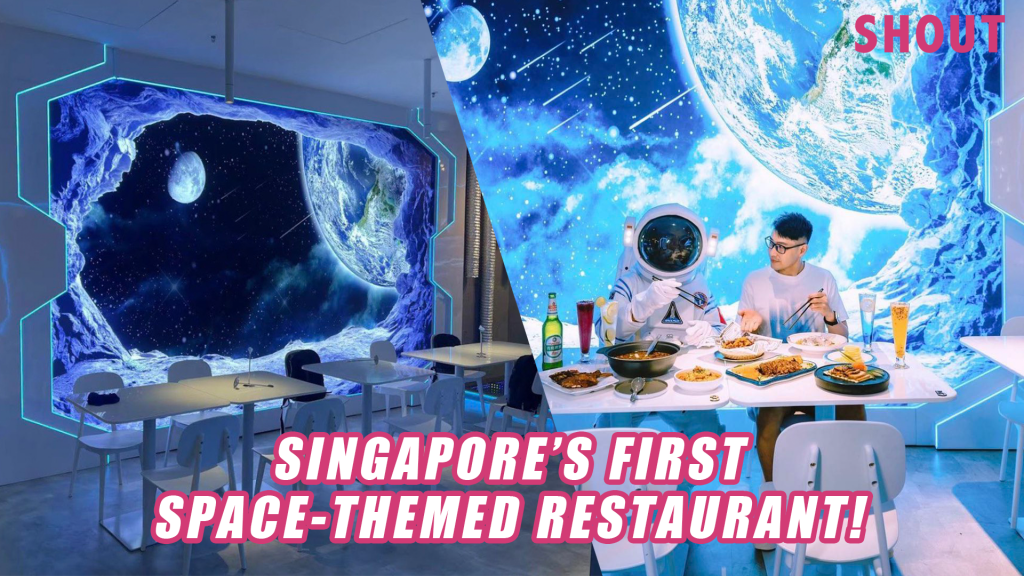 GALAXY-THEMED RESTAURANT WITH OUTER SPACE DECOR & ASTRONAUTS - Shout