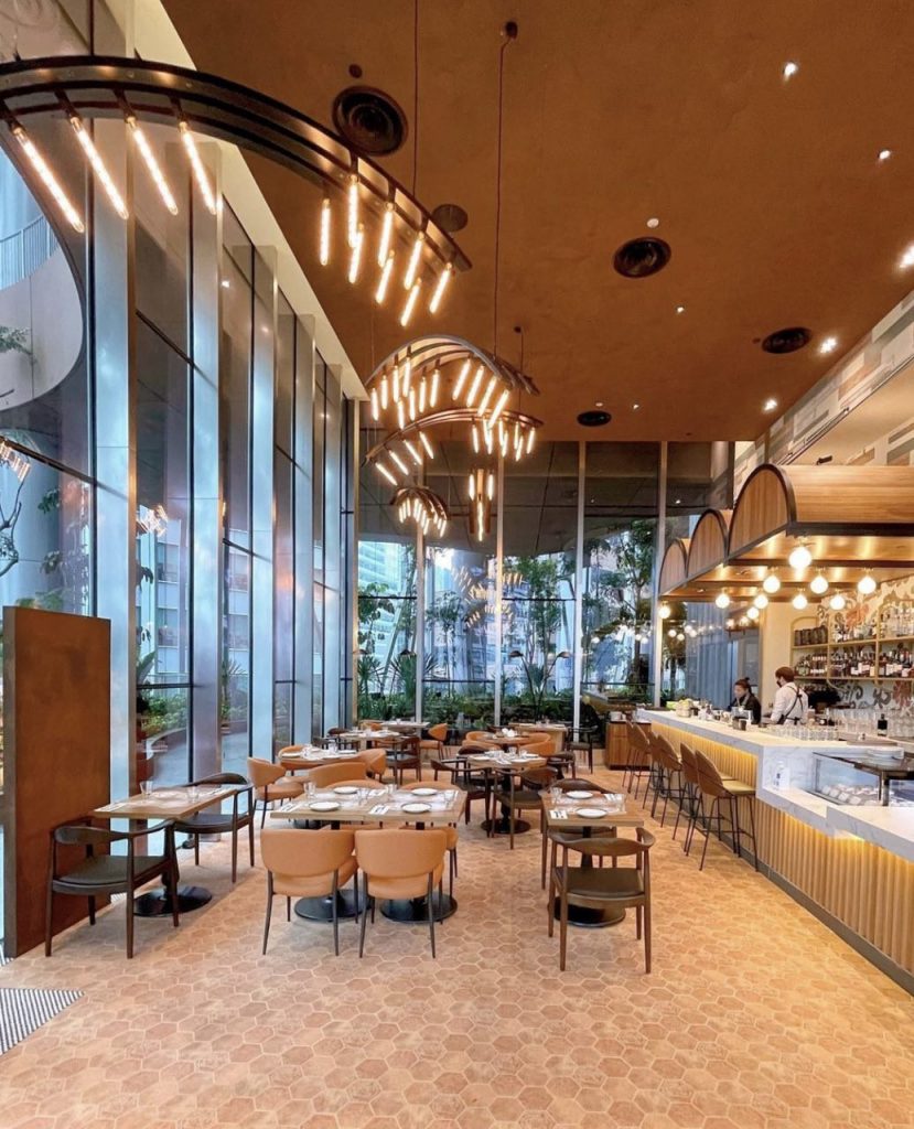 LUSH TROPICAL-INSPIRED ROOFTOP GARDEN OASIS BISTRO WITH SCENIC SKY-HIGH ...