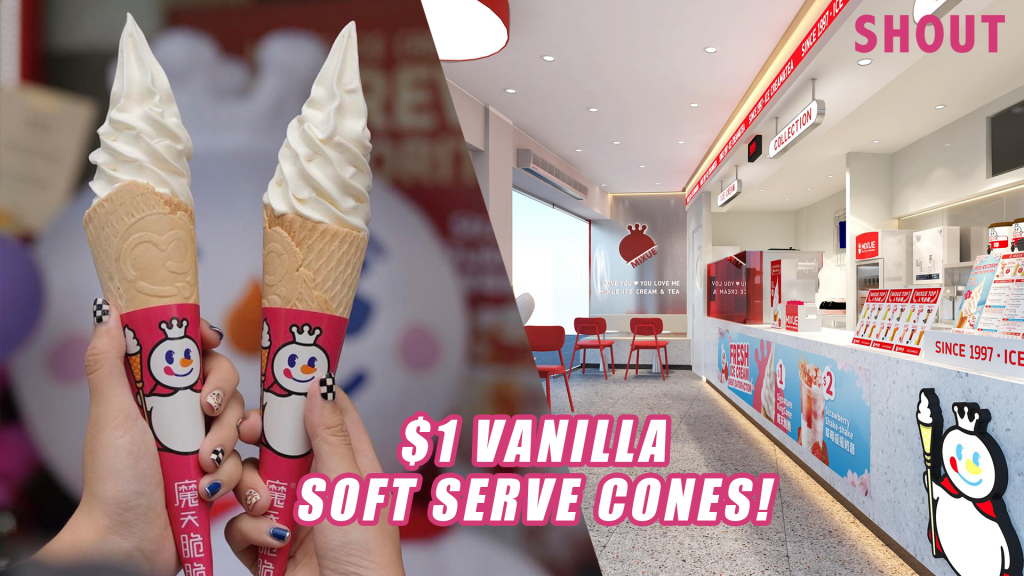 FAMOUS ICE CREAM & TEA CHAIN FROM CHINA WITH $1 SOFT SERVE CONES IS IN SINGAPORE! - Shout