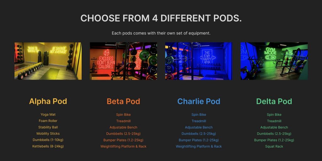 SINGAPORE’S FIRST 24-HOUR NEON GYM WITH PRIVATE THEMED PODS FROM JUST ...