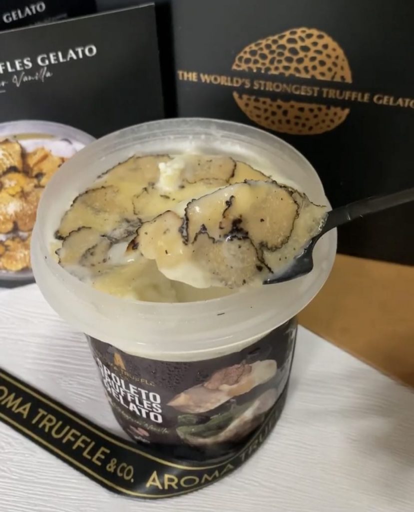 THIS LUXE TRUFFLE GELATO TOPPED WITH REAL TRUFFLE SLICES IS ONLY ...