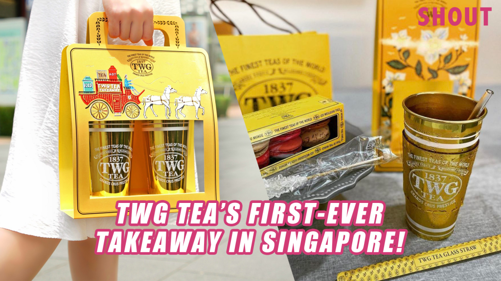 TWG TEA’S LUXE GOLD TAKEAWAY CUPS WITH FREE GLASS STRAW & SUGAR STICK ...