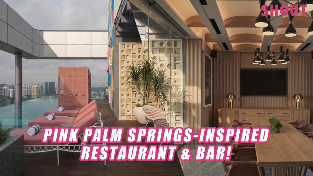TROPICAL PALM SPRINGS-INSPIRED ROOFTOP BAR BY THE POOL WITH STUNNING ...