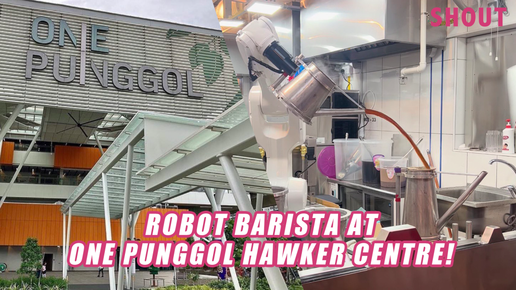 ROBOT BARISTA AT ONE PUNGGOL HAWKER CENTRE MAKES KOPI & TEH ...