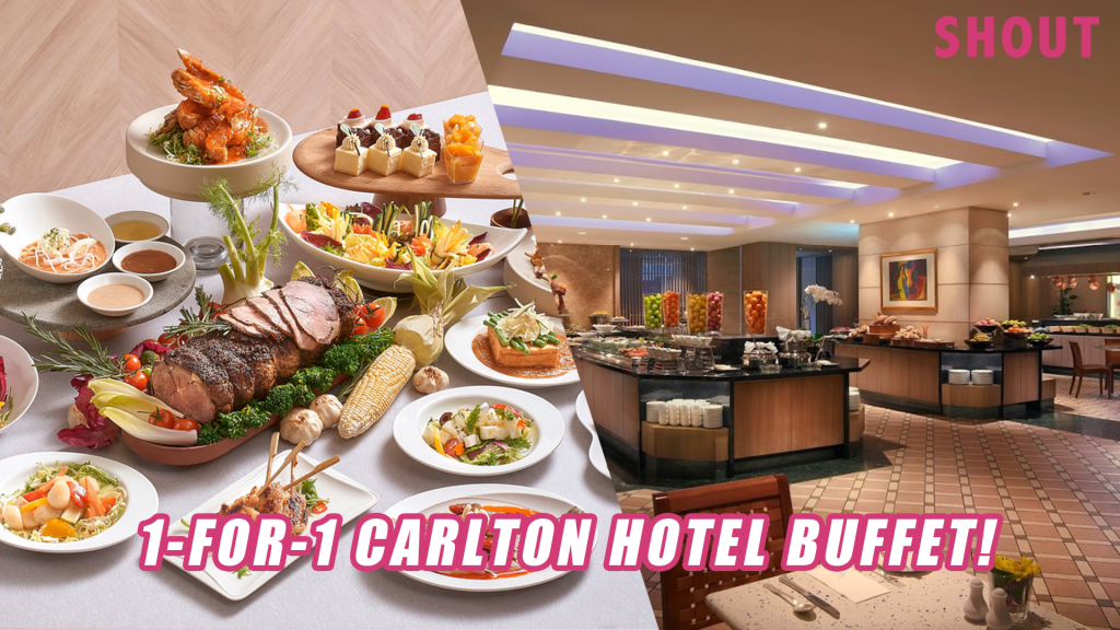1-FOR-1 BUFFET AT CARLTON HOTEL WITH CARVED MEATS, JAPANESE SCALLOPS ...