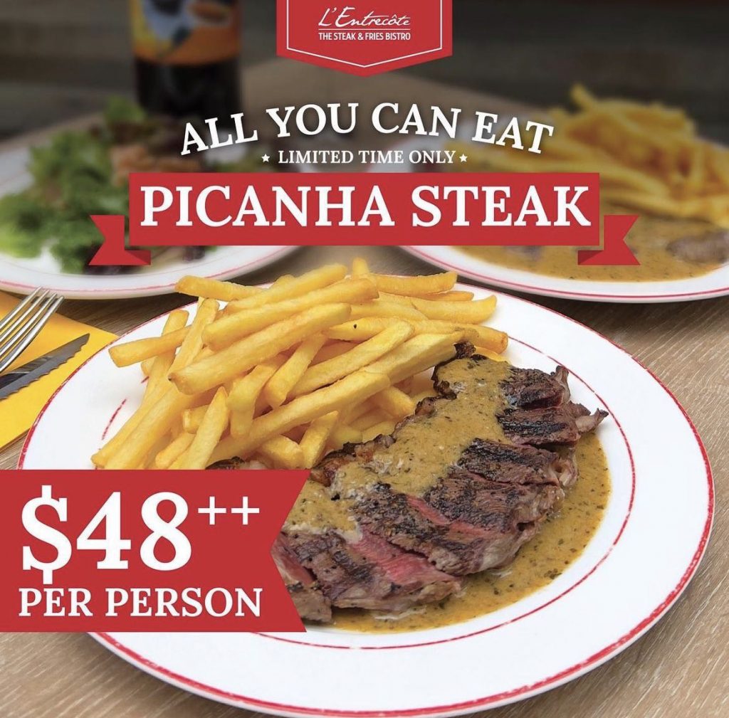 AUTHENTIC FRENCH BISTRO HAS A FREE FLOW PICANHA STEAK & FRIES BUFFET ...