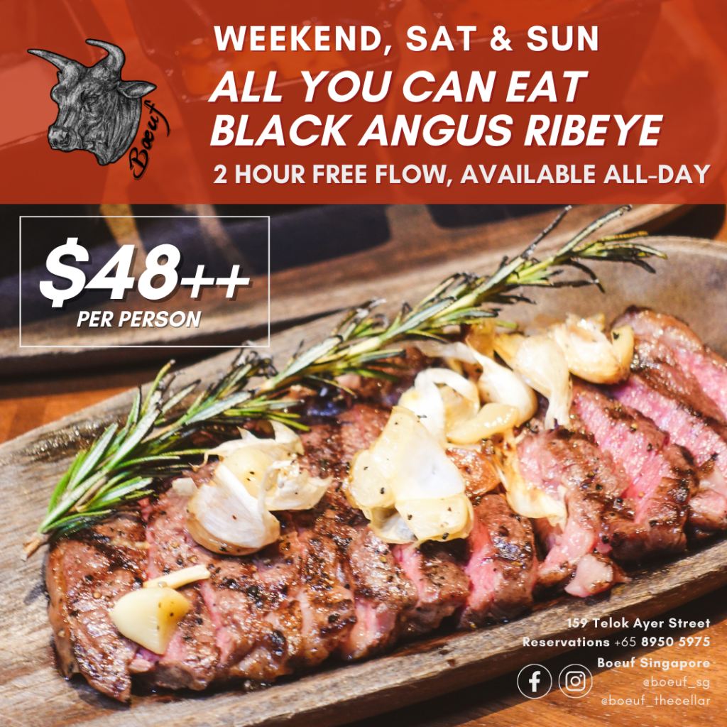 FREE FLOW BLACK ANGUS RIBEYE ALL DAY ON WEEKENDS FOR $48++ PER PERSON ...