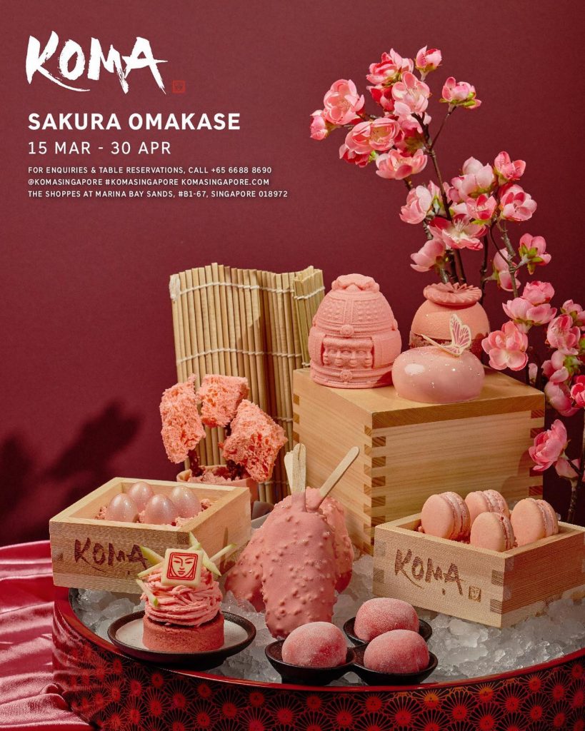LUXE 7-COURSE SAKURA DESSERT OMAKASE AT KOMA SINGAPORE TILL 30TH APRIL 2023! - Shout