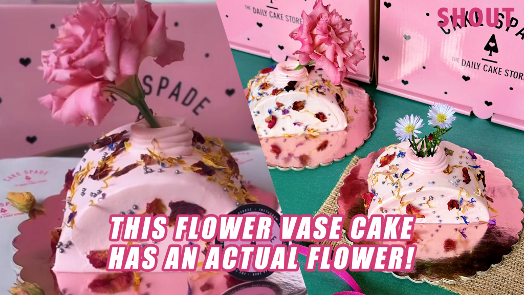 CAKE SPADE’S NEW FLOWER VASE-SHAPED CAKE IS SERVED WITH ACTUAL FLOWERS ...