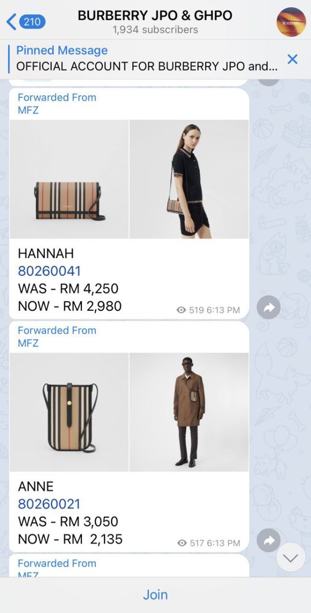 10 TELEGRAM CHANNELS TO SHOP LUXURY GOODS FROM GUCCI, BURBERRY & FENDI ...