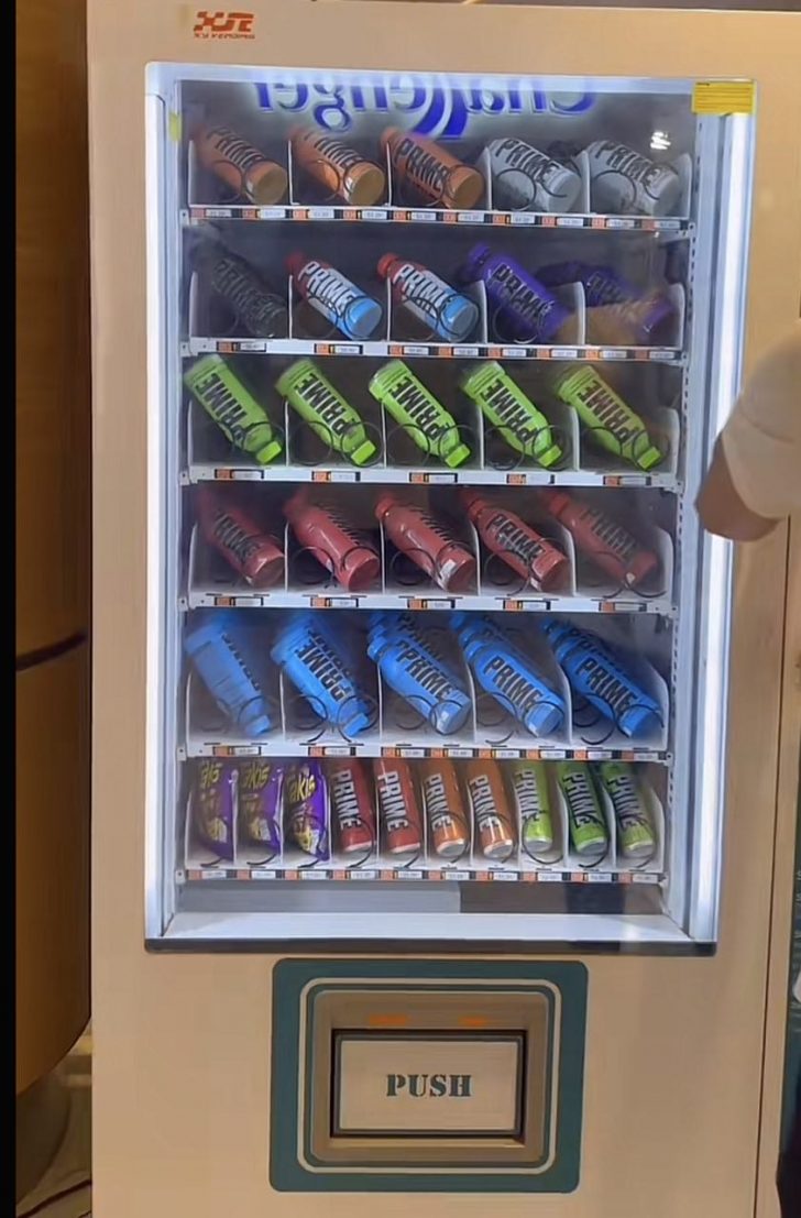 VIRAL PRIME HYDRATION DRINKS ARE NOW AVAILABLE FROM A VENDING MACHINE ...