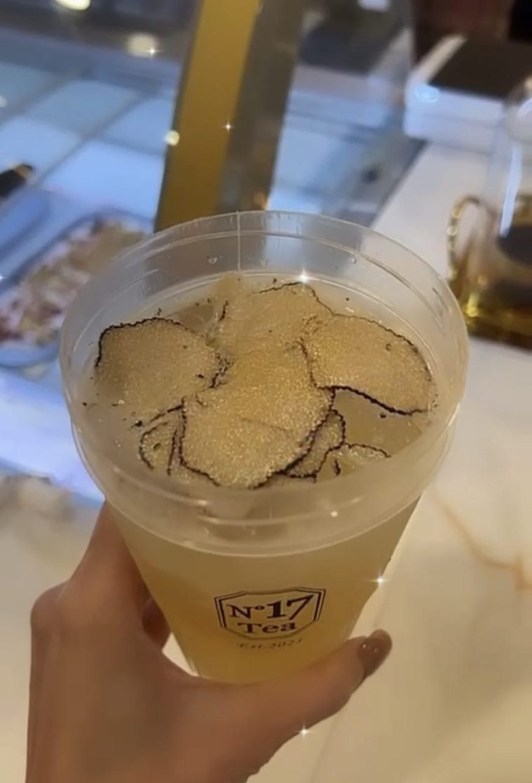 NO.17 TEA HAS LUXE TRUFFLE BUBBLE TEA WITH REAL SHAVED TRUFFLES & A ...