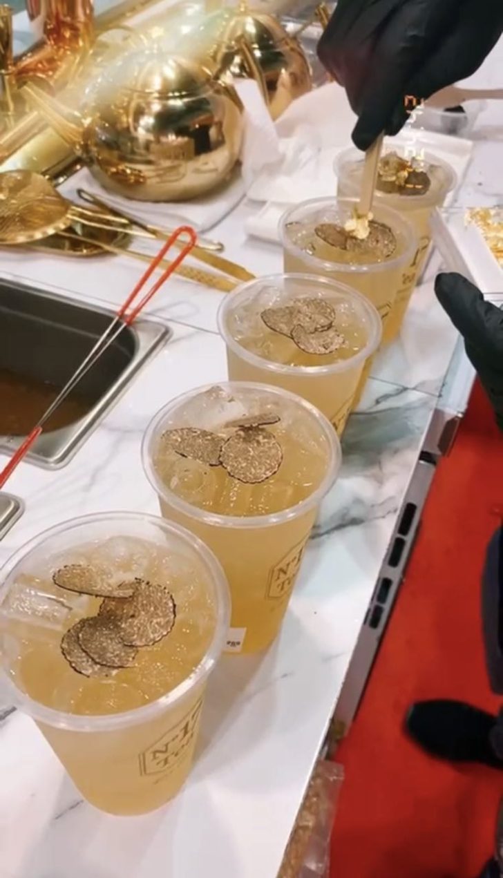 NO.17 TEA HAS LUXE TRUFFLE BUBBLE TEA WITH REAL SHAVED TRUFFLES & A ...