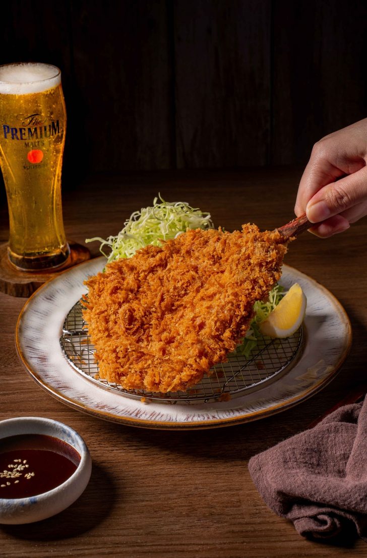 DIY HOT STONE GRILL GYUKATSU WITH FREE FLOW RICE & CABBAGE AT TONKOTSU ...