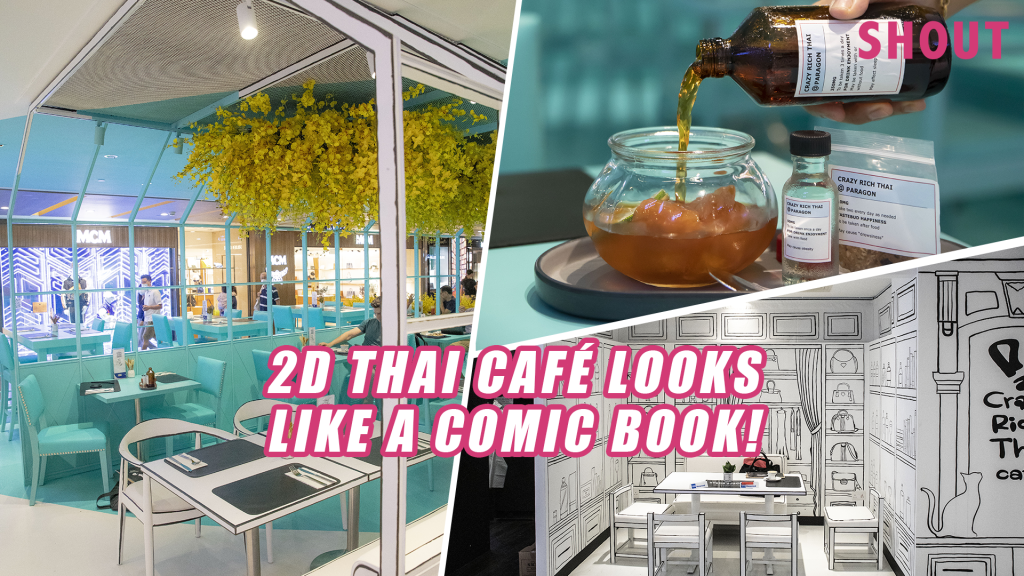 CRAZY RICH THAI: 2D COMIC BOOK CAFÉ IN PARAGON WITH DRINKS SERVED IN ...