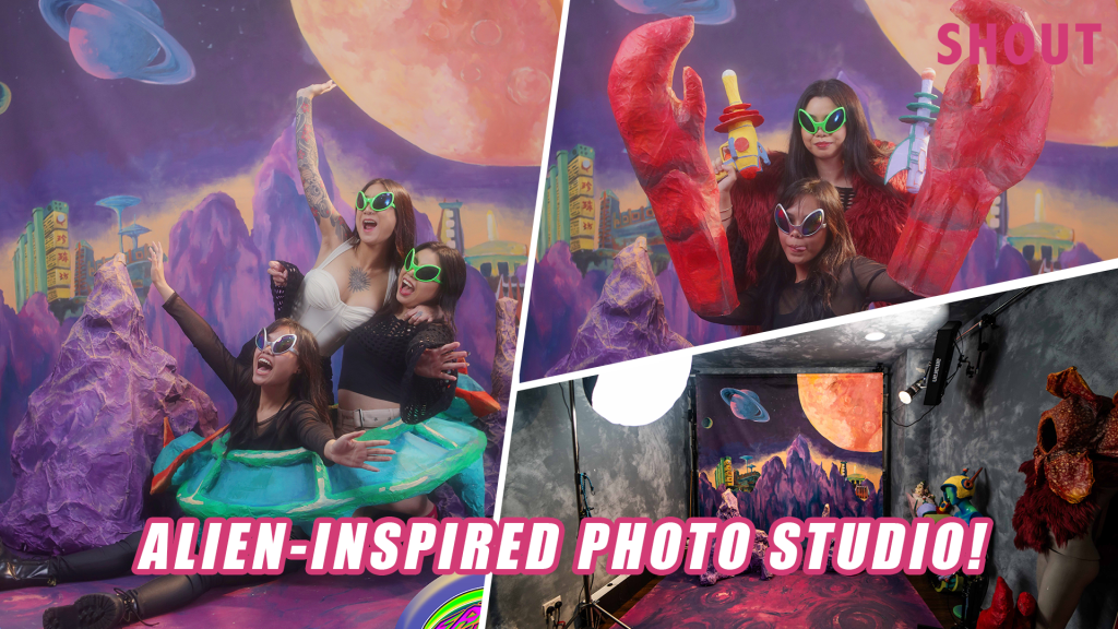 ALIEN-THEMED PHOTOBOOTH IN SINGAPORE WITH UFO SPACESHIP, DEMOGORGON ...