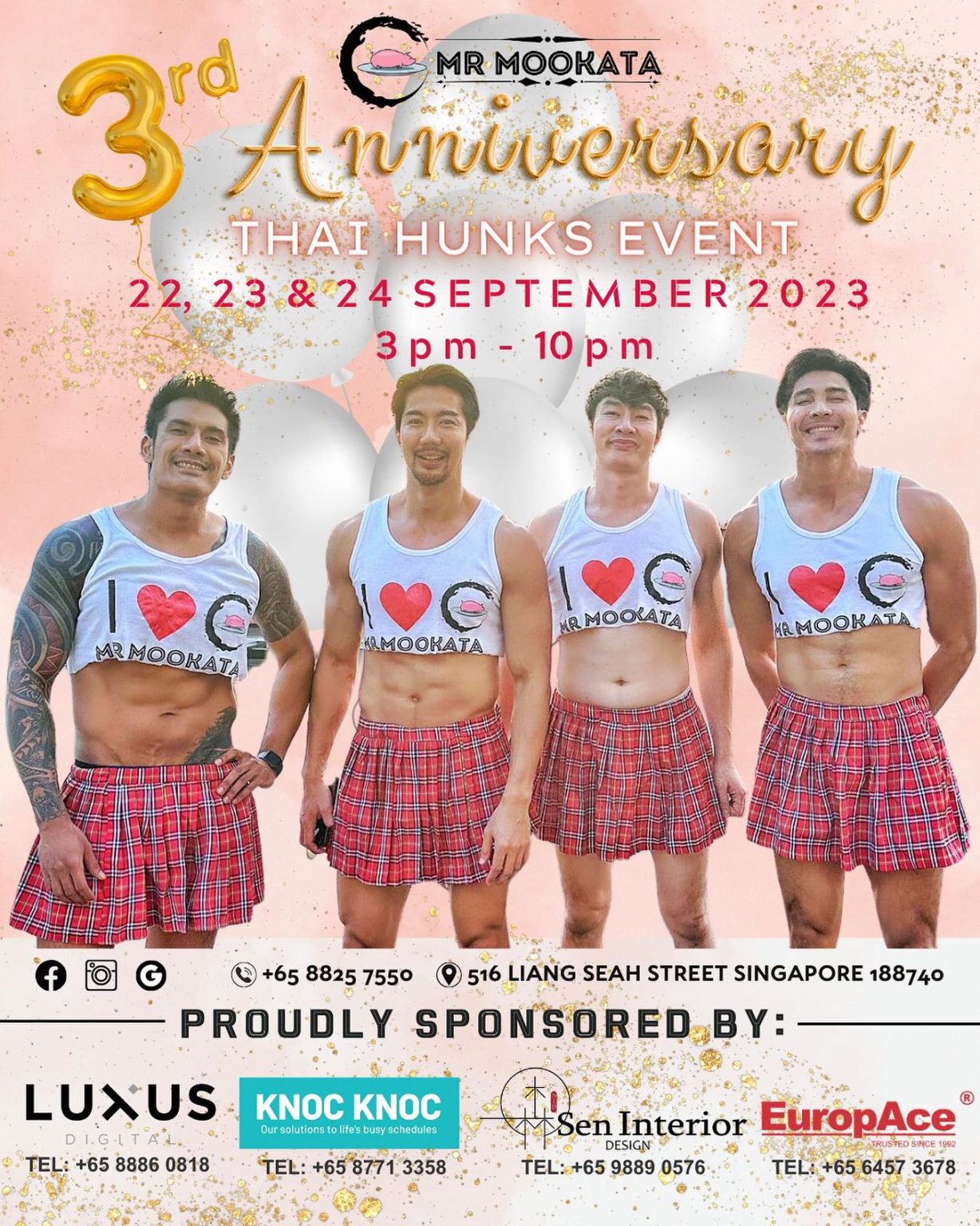FAMOUS “THAI HUNKS” FROM BANGKOK TO MAKE A COMEBACK IN SINGAPORE AT MR ...