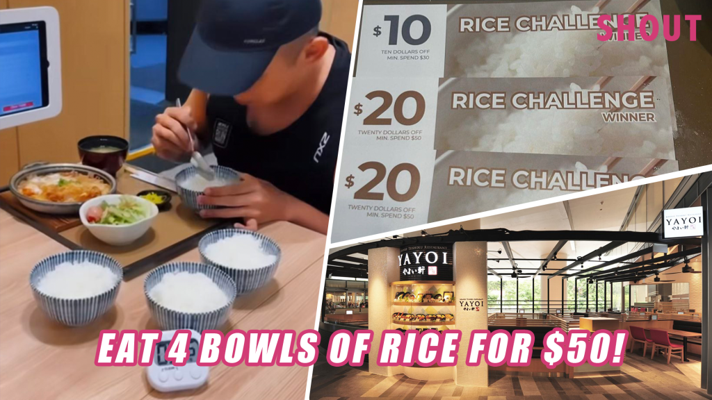 FINISH 4 BOWLS OF RICE IN 10 MINUTES TO WIN $50 DINING VOUCHERS FROM ...