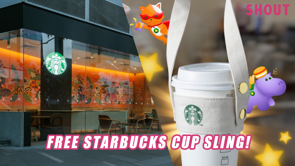 FREE STARBUCKS CUP SLING BAG WITH EVERY VENTI DRINK PURCHASE, AVAILABLE ...