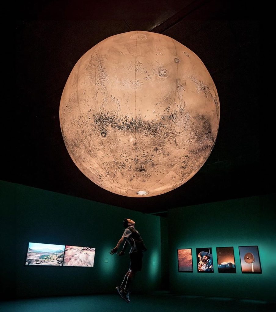 GIANT GLOWING MARTIAN PLANET AT NEW SPACE-THEMED EXHIBITION, MARS: THE ...