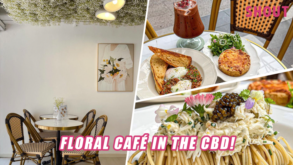 DREAMY PARISIAN-INSPIRED FLORAL CAFÉ WITH HANGING BABY’S BREATH CEILING ...