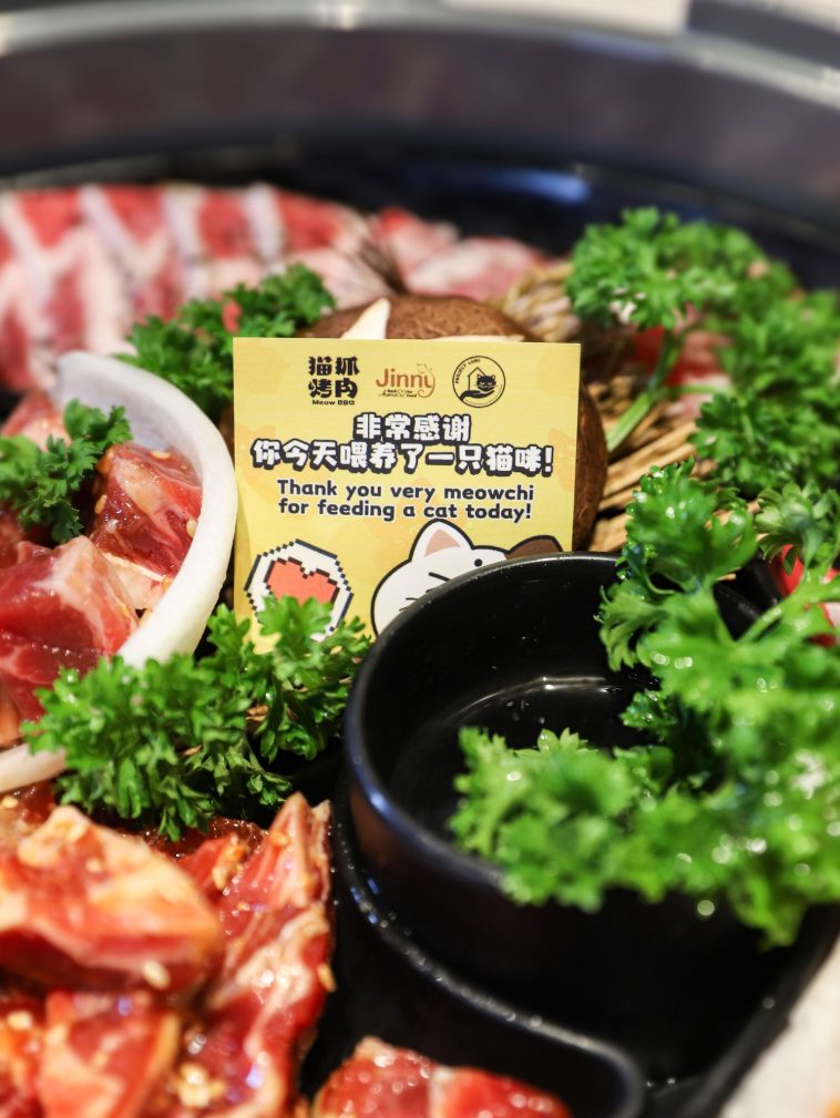 GIANT LIFE-SIZED MEAT PLATTERS SHAPED LIKE ACTUAL CAT FOOD CANS AT MEOW ...