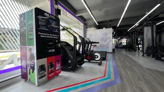 PROTEIN SHAKE VENDING MACHINE AT ANYTIME FITNESS SINGAPORE MAKES CUSTOM ...