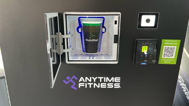 PROTEIN SHAKE VENDING MACHINE AT ANYTIME FITNESS SINGAPORE MAKES CUSTOM ...