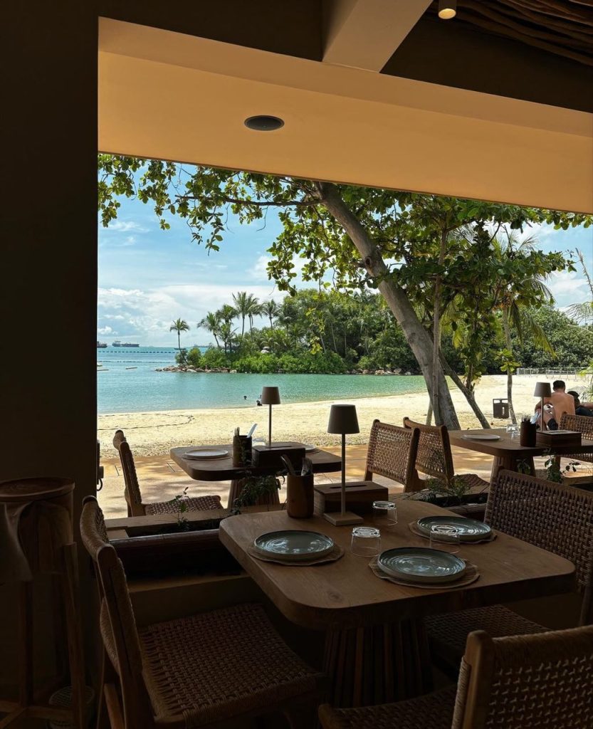 SANTORINI-INSPIRED GREEK RESTAURANT ON THE BEACH AT SENTOSA WITH FRESH ...