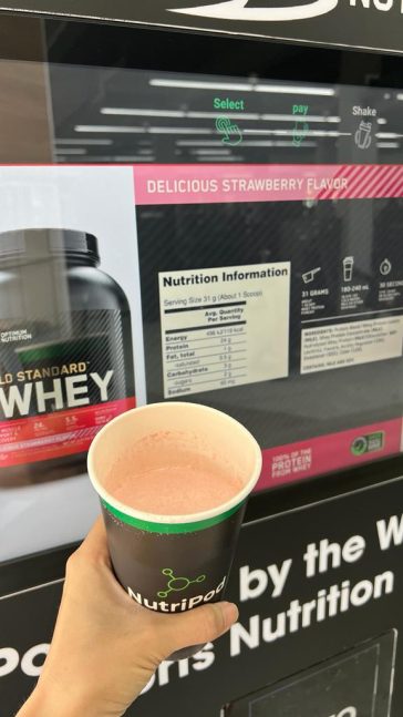 PROTEIN SHAKE VENDING MACHINE AT ANYTIME FITNESS SINGAPORE MAKES CUSTOM ...