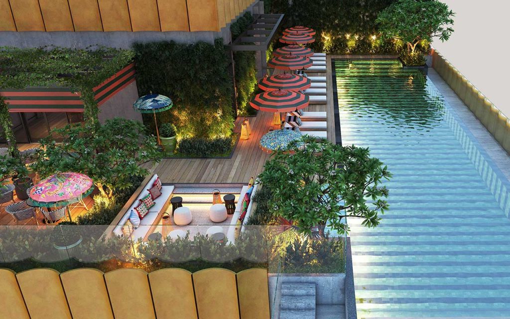 NEW LUXURY GARDEN-INSPIRED HOTEL IN ORCHARD WITH “FLOATING” INFINITY ...