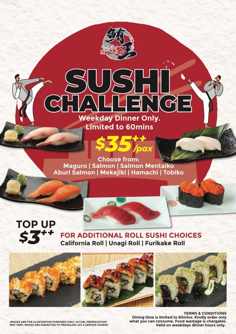 UNLIMITED SUSHI BUFFET FOR $35++ PER PERSON WITH PREMIUM MAGURO, ABURI ...
