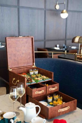 SPRING-INSPIRED HIGH TEA FROM A GIANT CHEST HAS DRAWERS FILLED WITH ...