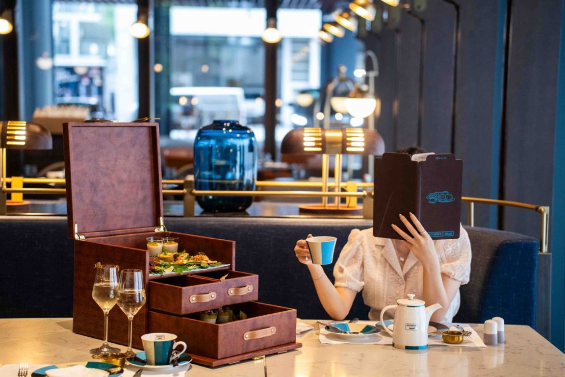 SPRING-INSPIRED HIGH TEA FROM A GIANT CHEST HAS DRAWERS FILLED WITH ...