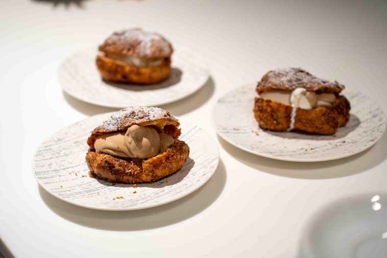 THIS DESSERT CAFÉ HIDDEN IN A BANK HAS SOFT SERVE STUFFED “CREAM PUFFS ...