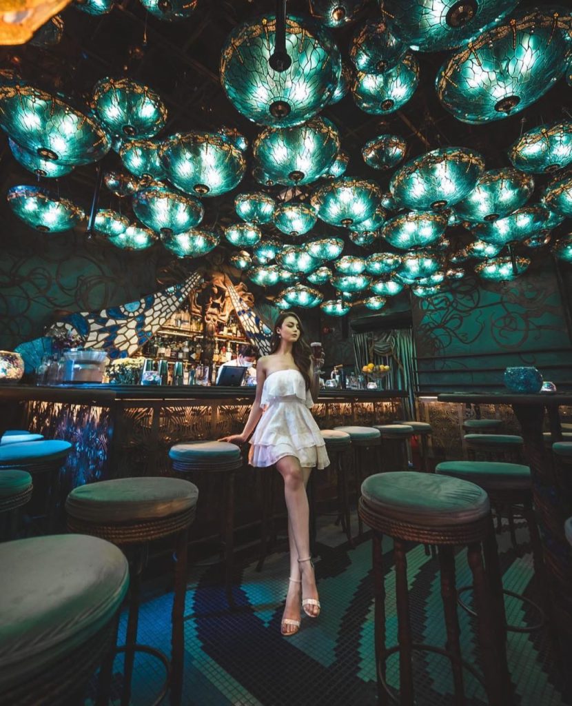 DREAMY FAIRY-INSPIRED COCKTAIL BAR IN SINGAPORE WITH BAR COUNTER SHAPED ...