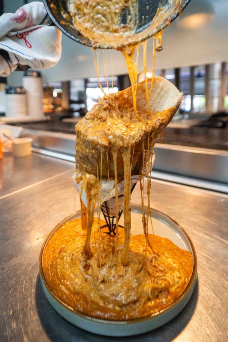 EXPLODING CHEESY PASTA “WATERFALL” SANDWICH AT THIS POPULAR ITALIAN ...