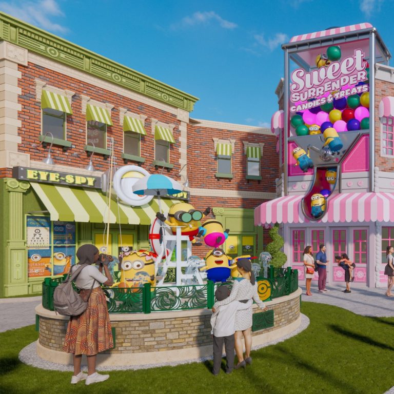 FIRST LOOK AT NEW MINION LAND THEME PARK OPENING AT UNIVERSAL STUDIOS ...